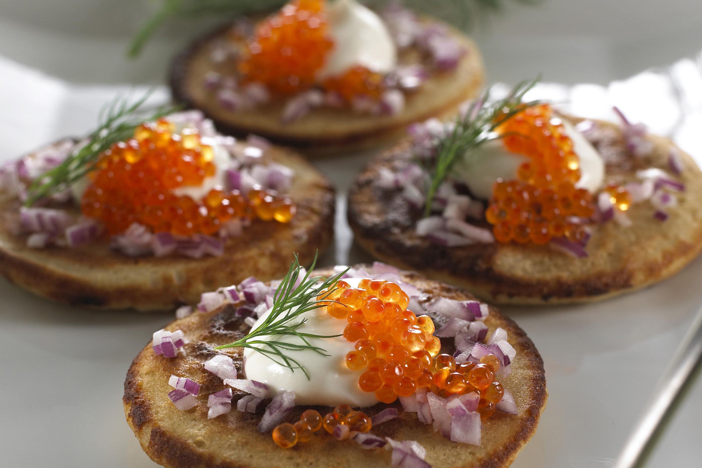 Blinis med stenbiderrogn | Arla