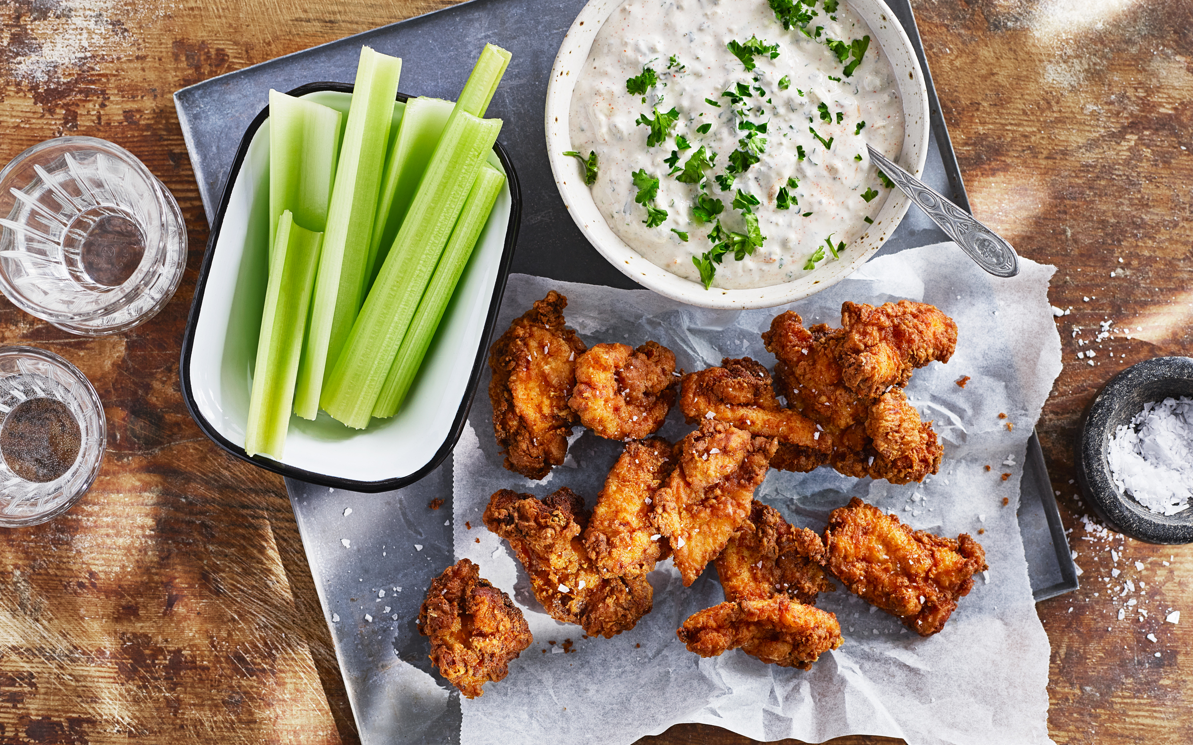 Fried chicken blue cheese - Recept | Arla