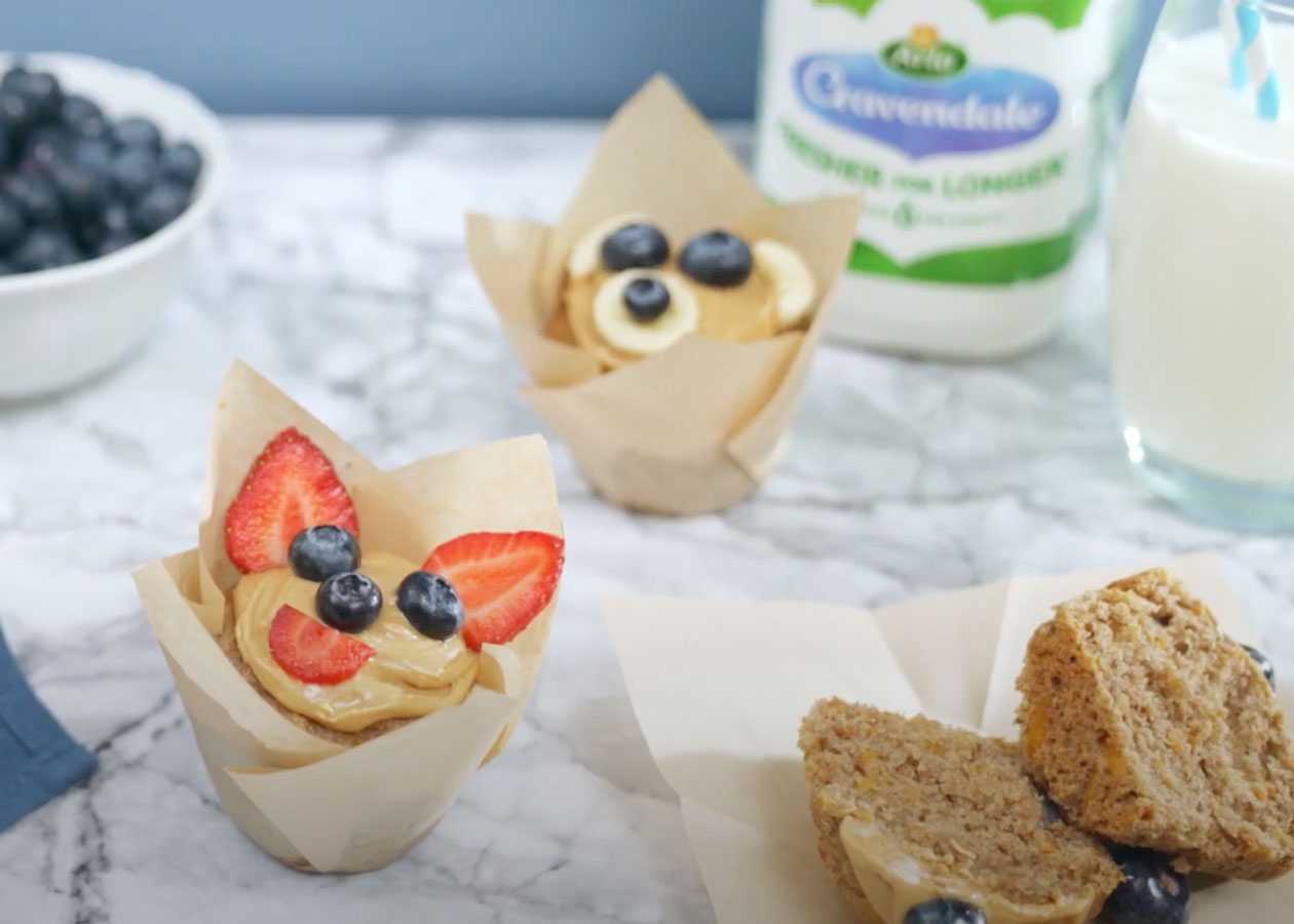 Brain Boosting Banana Muffins - Recipe | Arla UK