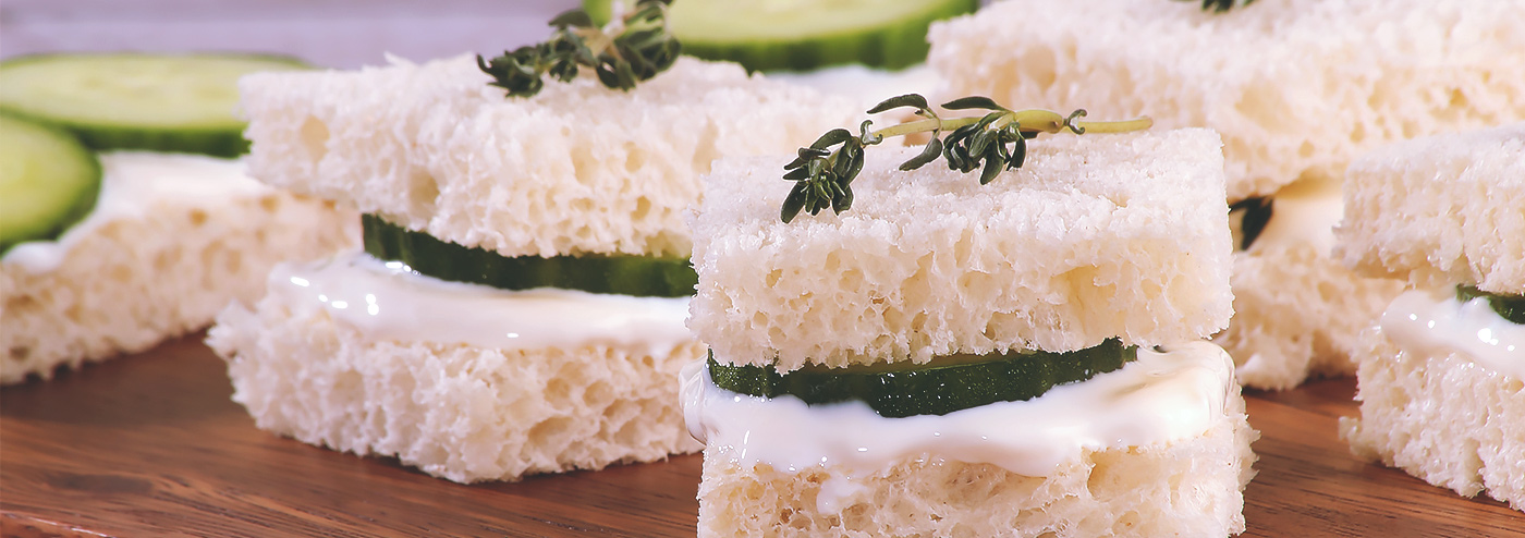 Cream Cheese and Cucumber Tea Sandwiches