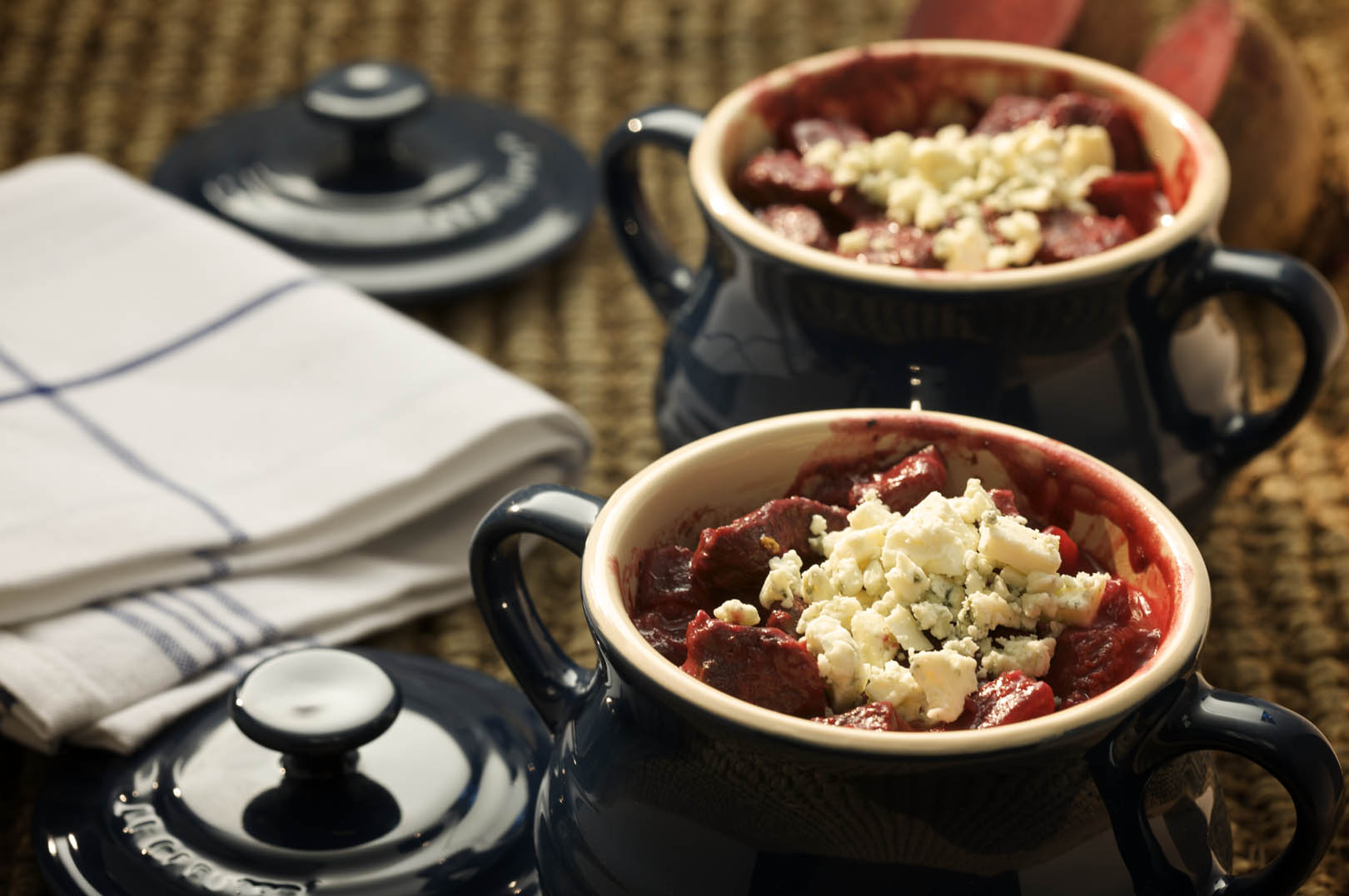 Beef and Beetroot Casserole with Blue Cheese | Castello