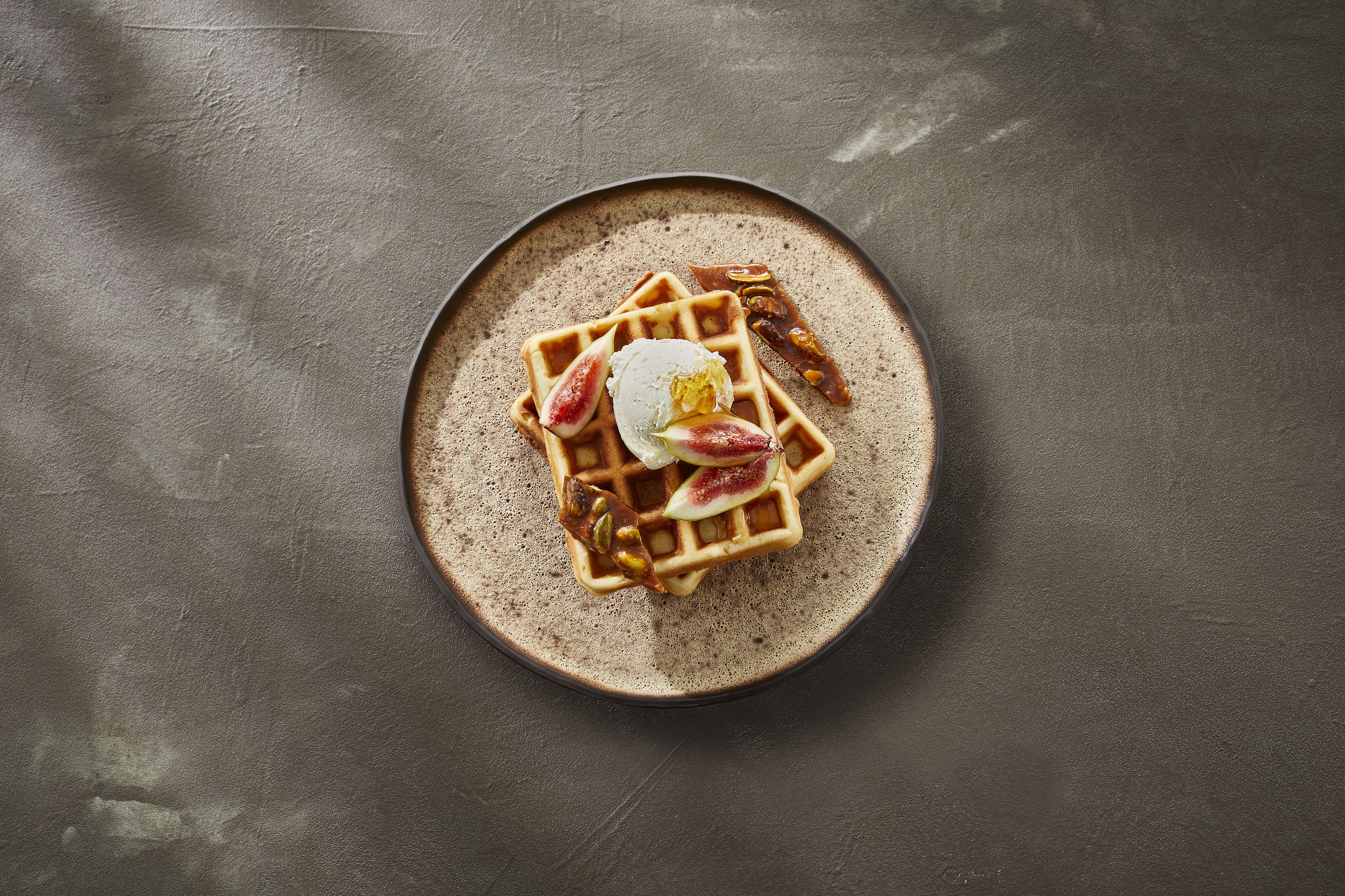 Belgian waffles with Castello® original whipped cream cheese | Castello