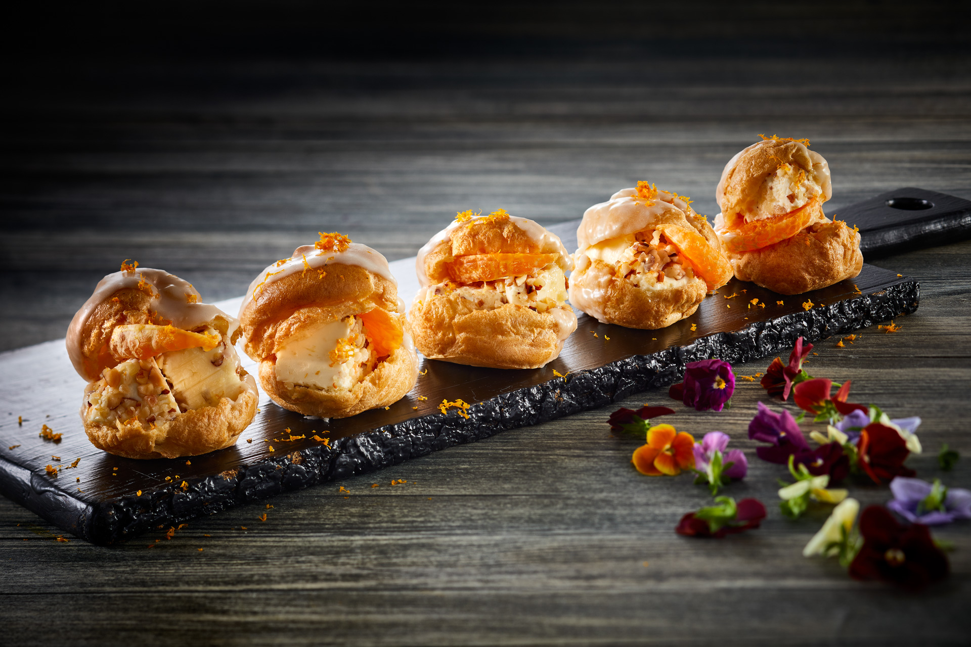 Choux Pastry with Pineapple Cream Cheese | Castello®️