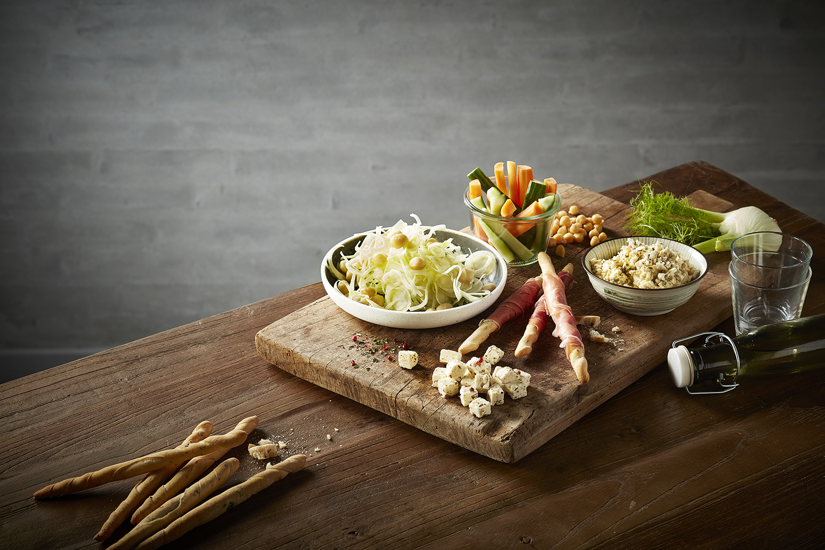 Feta, serrano grissini & fennel salad | Castello