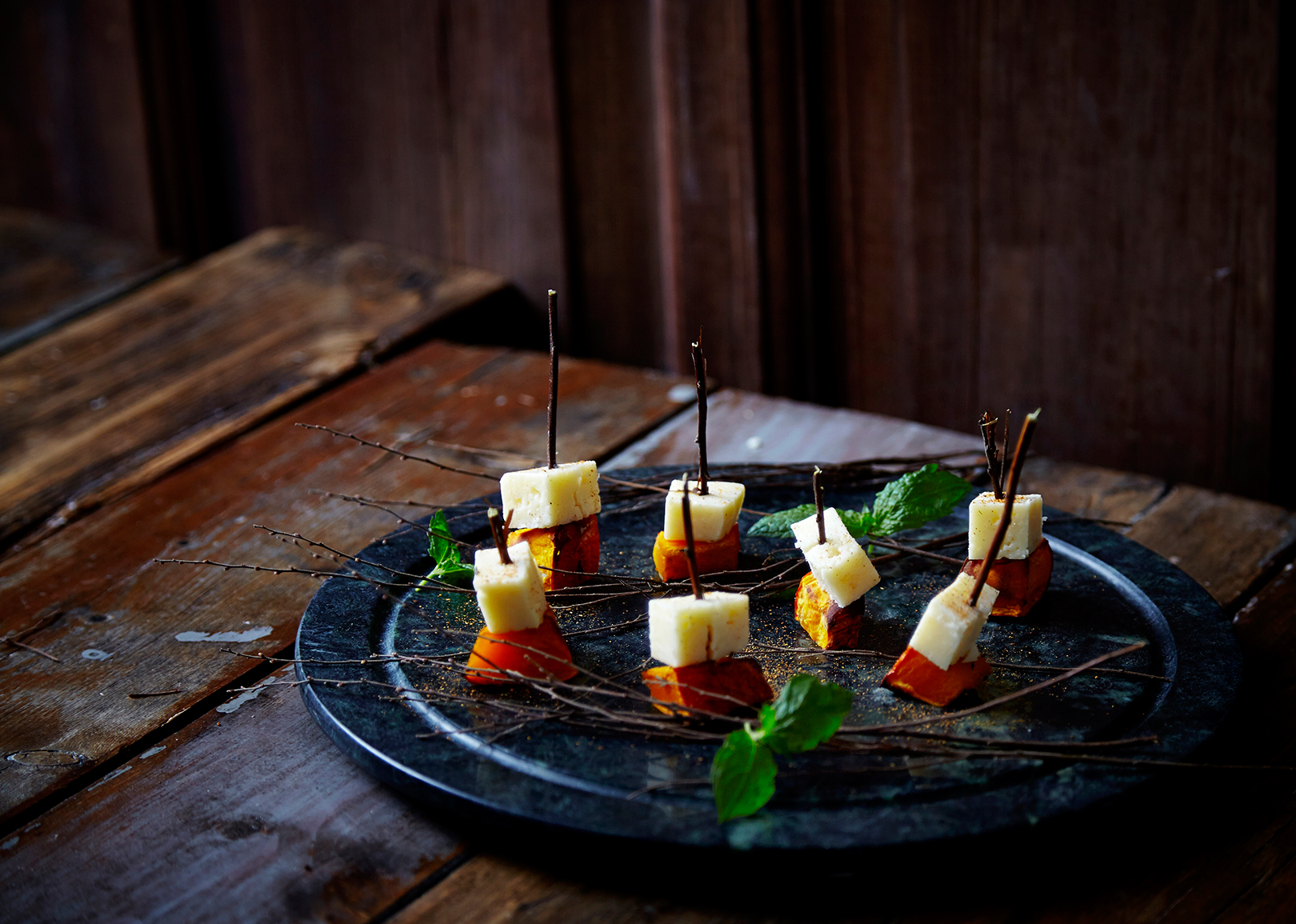 Halloween pumpkin canapes | Castello
