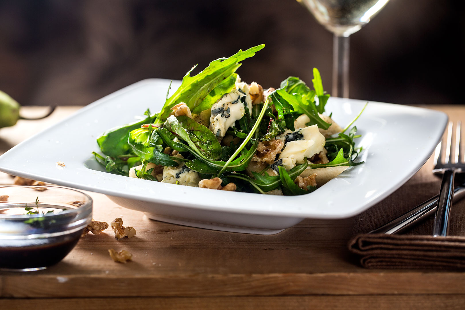 Fifth Avenue walnut salat med Castello® Blå Økologisk | Castello®️