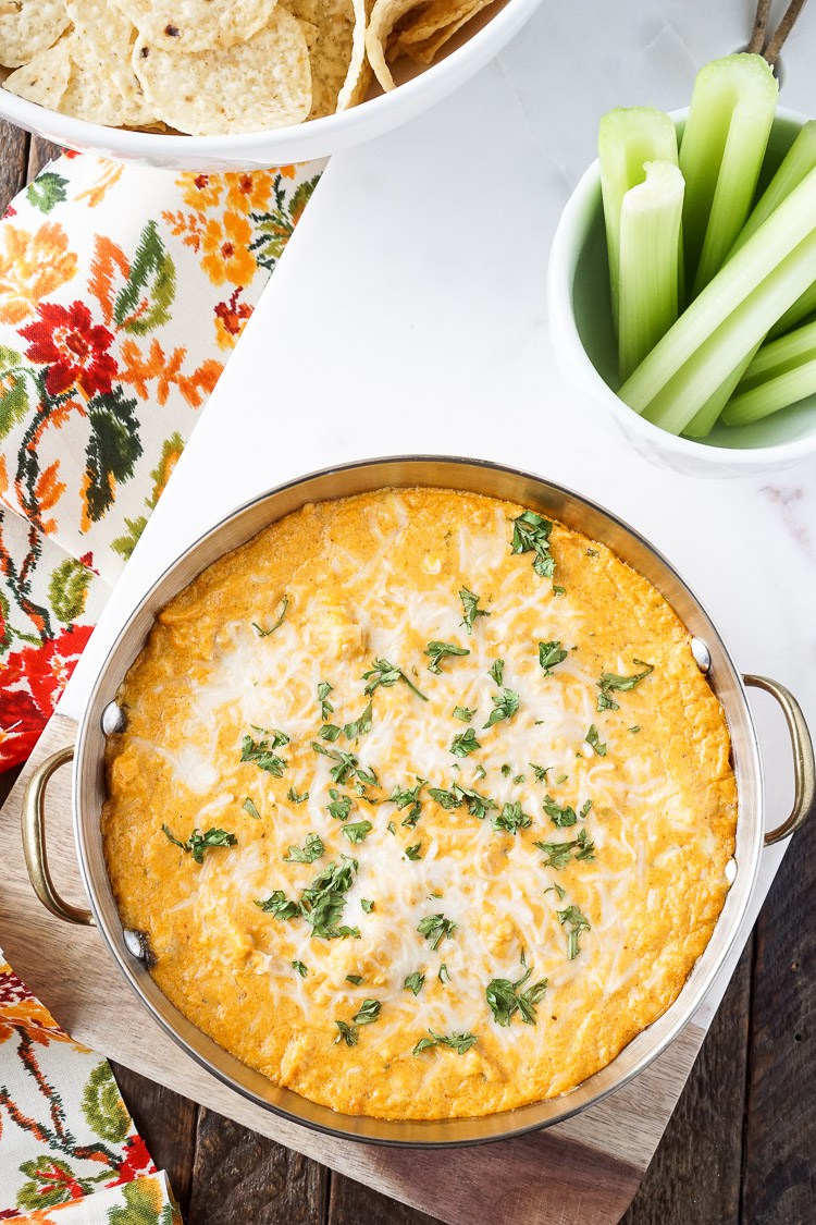 Baked buffalo chicken dip | Castello