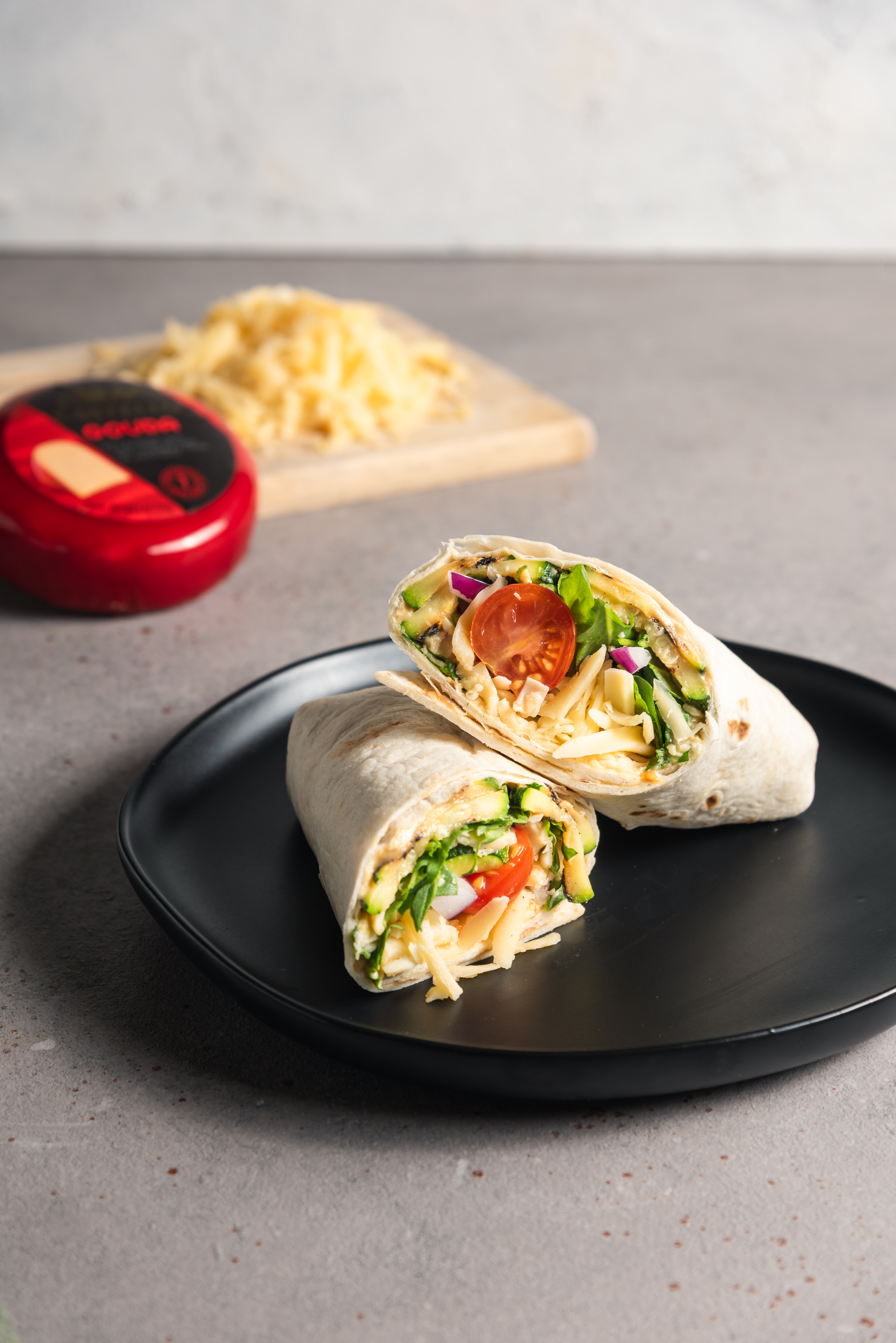 Gouda & Grilled Zucchini Hummus Wraps | Castello®️