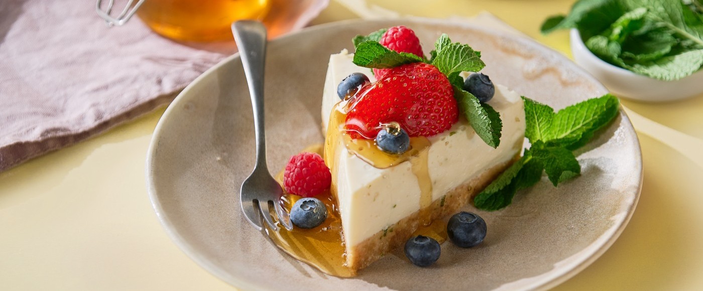 Cheesecake med honning og bær | meny