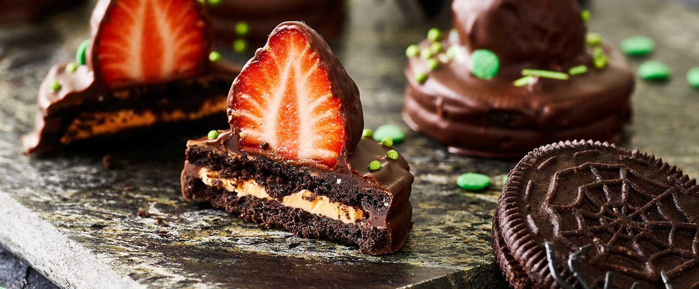 Oreo heksehatte med jordbær | meny