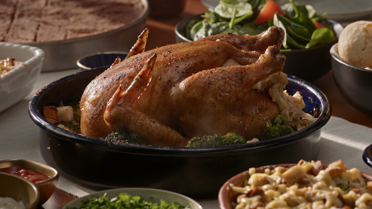 Roasted Chicken with Bread and Cheese Stuffing | Meals with Kraft