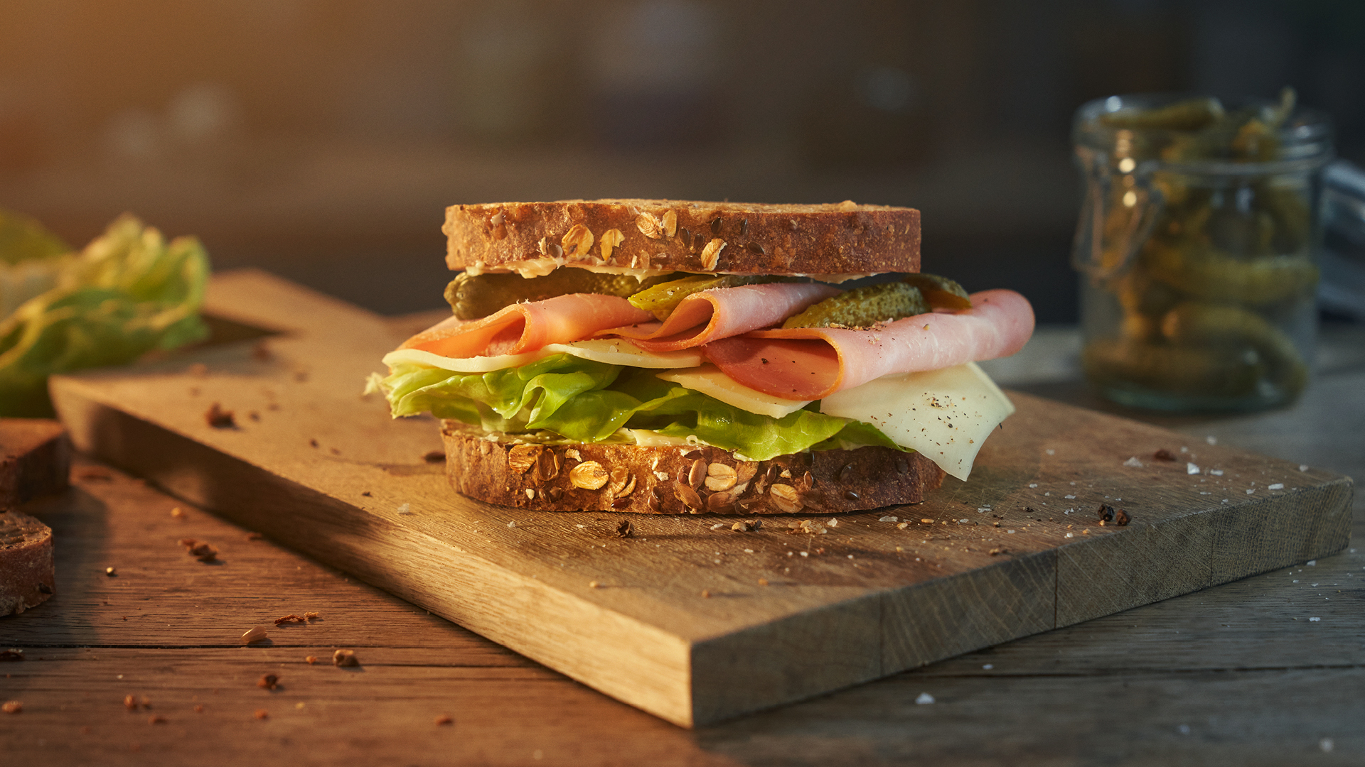 Sandwich med ost og skinke | Lurpak®