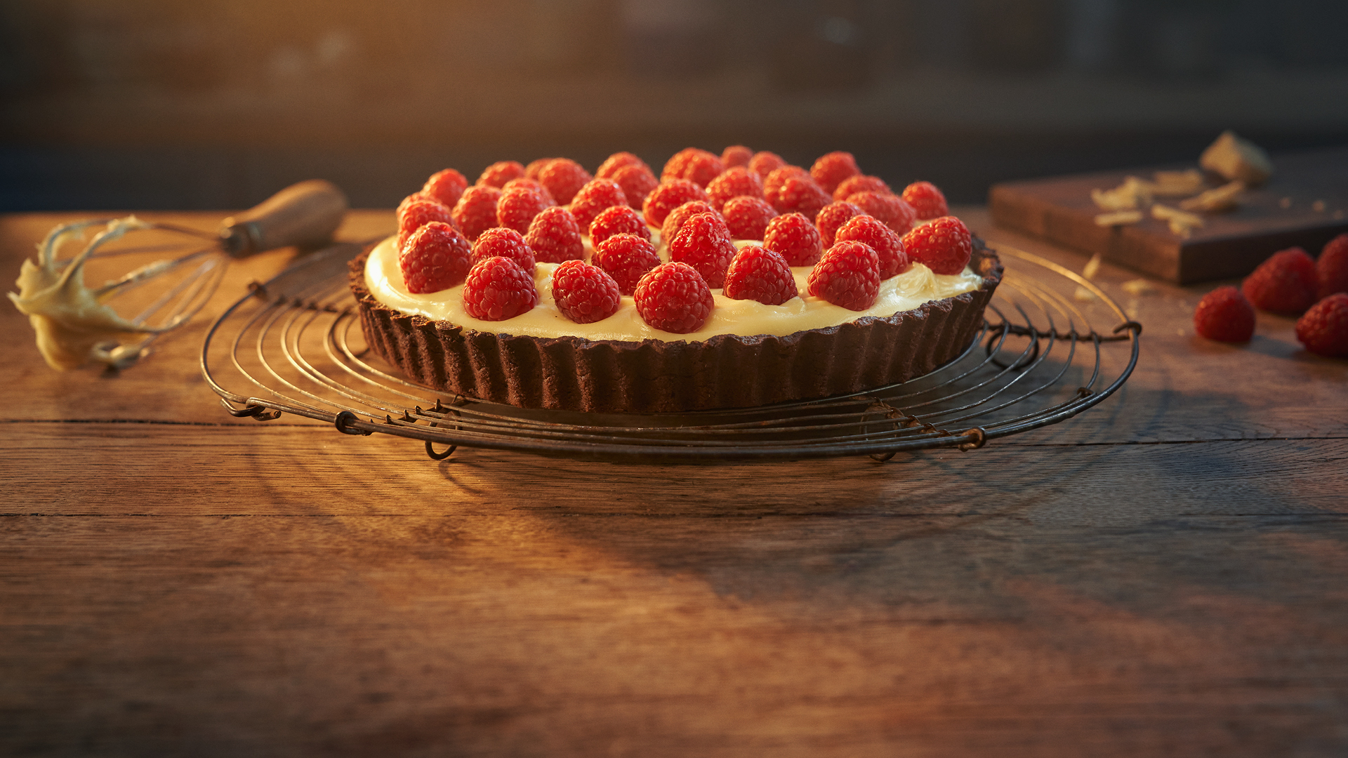 CHOCOLATE RASPBERRY MASCARPONE TART | Lurpak®